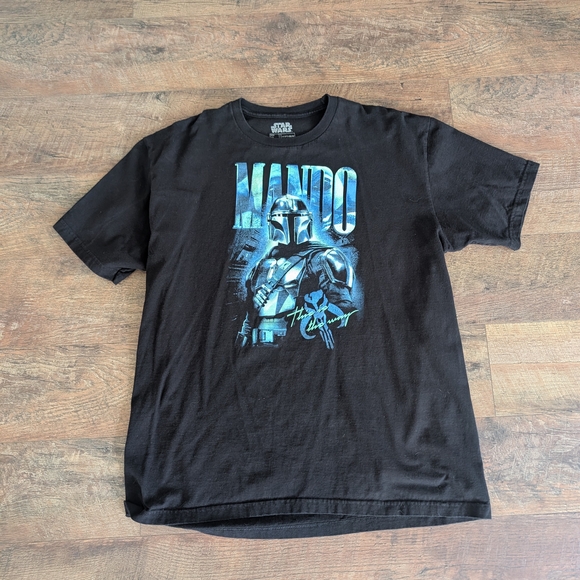 Star Wars | Shirts | Star Wars Black Mando Tshirt | Poshmark